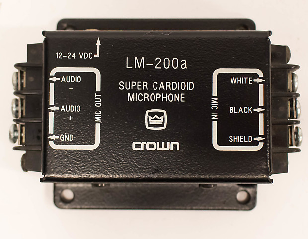 Crown LM-200a Super Cardoid Microphone LM200AP Mic Connection | Reverb