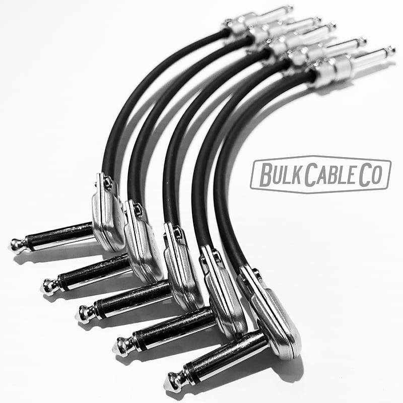 5 Pack - 6" Mogami 2319 Patch Cable - SquarePlug SP500 / | Reverb UK