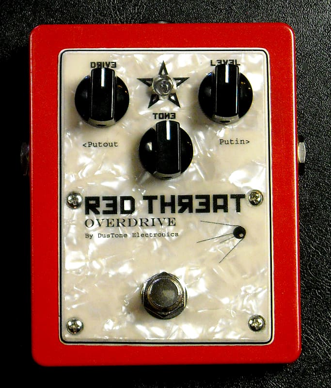 DusTone Electronics Red Threat Analog Guitar Overdrive Pedal | Reverb