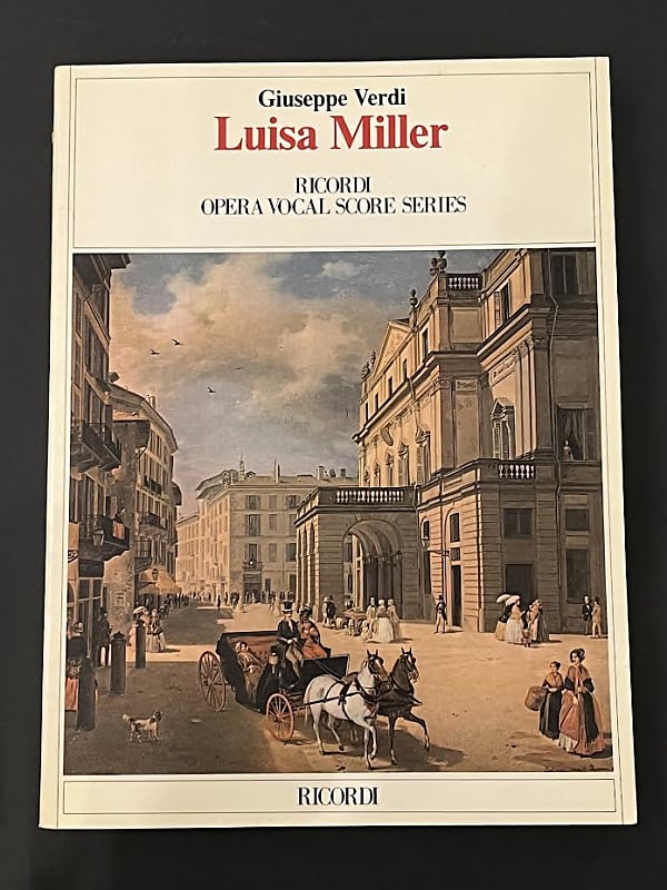 Giuseppe Verdi Luisa Miller Opera Vocal Score Series | Reverb