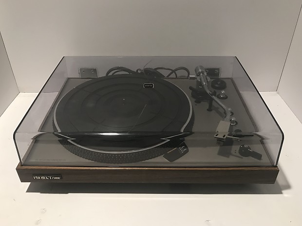 Project/One DR-330 Antique Walnut veneer wood base belt drive | Reverb