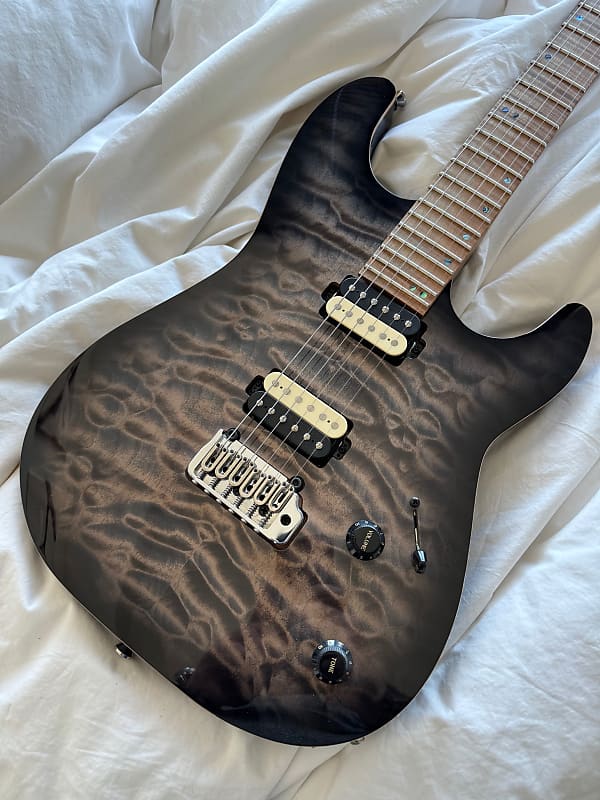 Kiesel Theos 6 2020 - Trans-black California burst | Reverb Australia