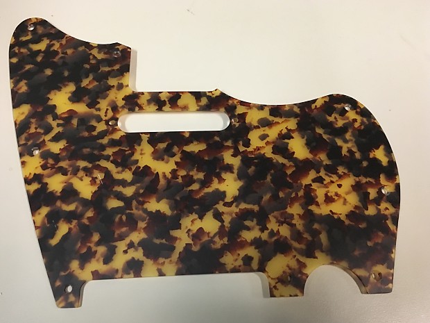 Warmoth Telemaster pickguard Celluloid Matte Yellow Tortoise | Reverb
