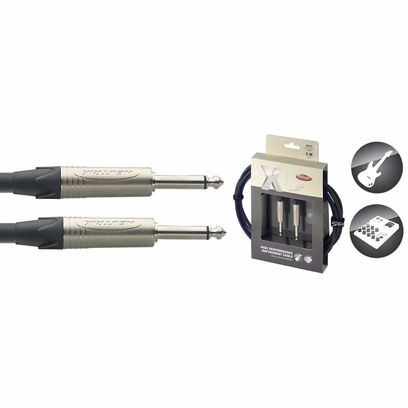 Stagg X Series Jack to Jack Cable 3m 3m | Reverb
