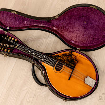 1918 Gibson Style A Mandolin Pumpkin Top Collector-Grade w/ | Reverb