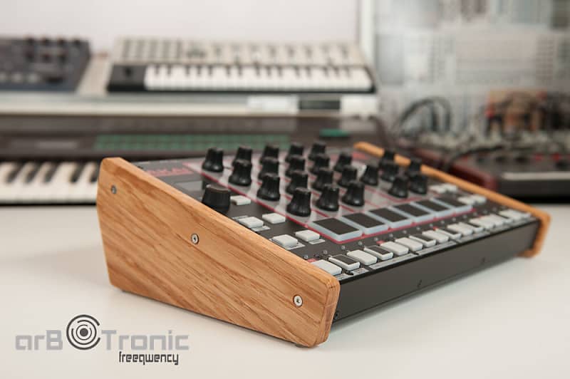 Akai Rythm Wolf Tom Cat Wooden Side Panel End Cheek Stand LO | Reverb
