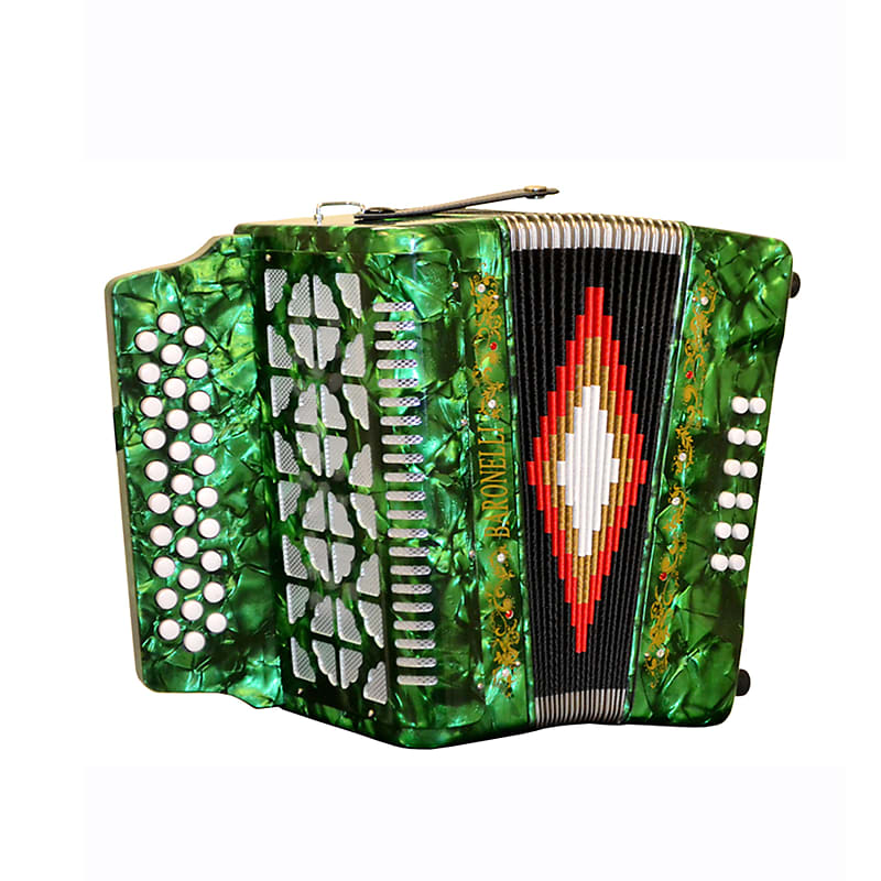 Baronelli Full Size 31 Button 12 Bass Accordion, GCF, With | Reverb