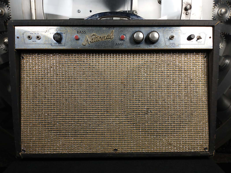 Vintage National Bass Amp 70 Tube Bass Amp | Reverb