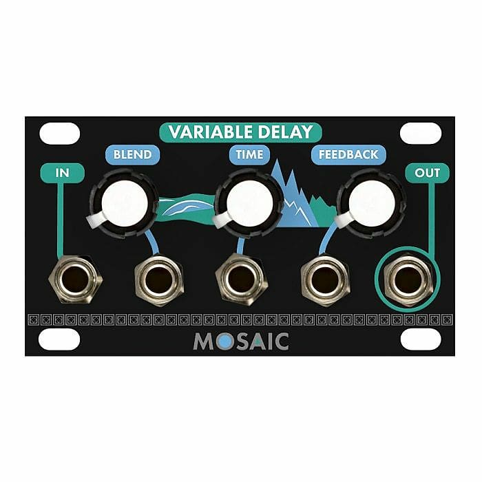 Mosaic 1U Variable Delay DSP Mono Delay Module (black) | Reverb