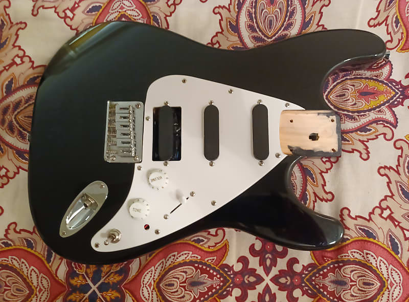 Strat Style Electric Guitar Body, Modified With Half Out Of | Reverb