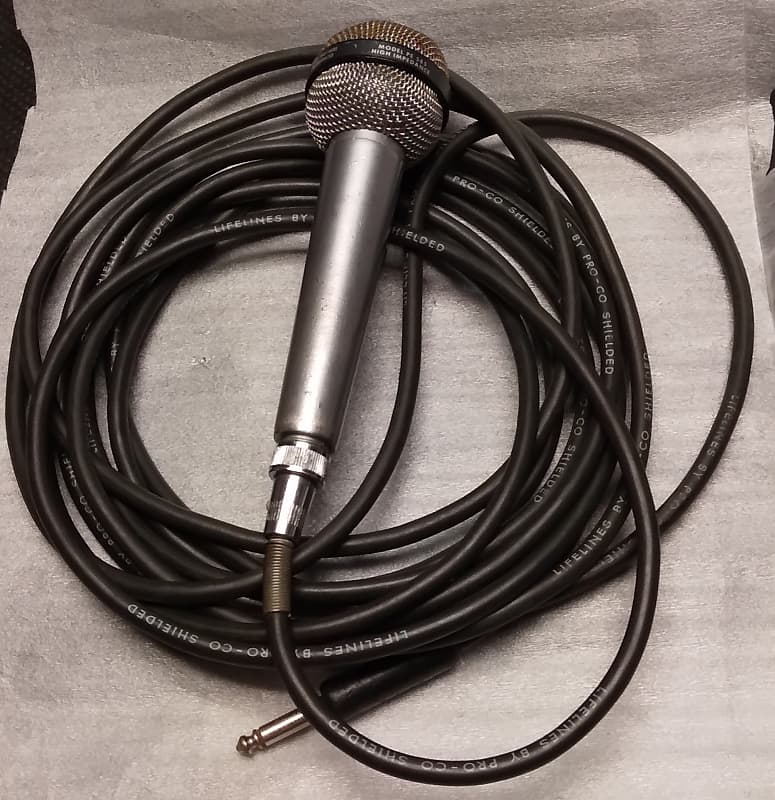 Shure PE585 Microphone 70s - Silver | Reverb