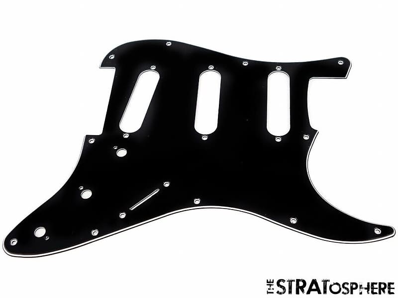 * NEW Black 3 Ply PICKGUARD for Fender Squier *IMPORT* | Reverb