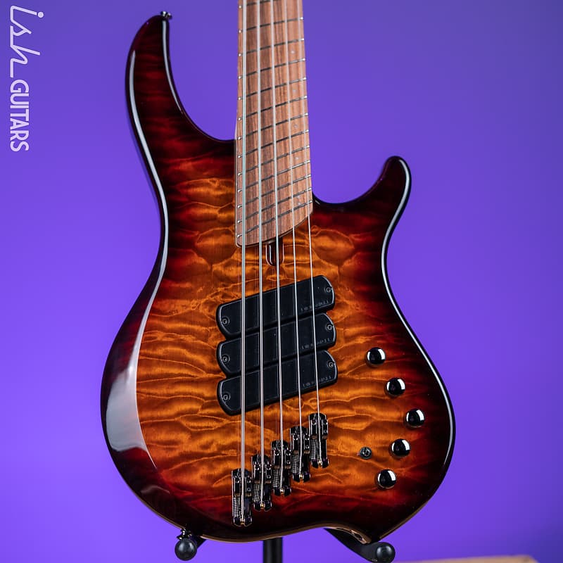 Dingwall Combustion 5-String Bass Vintageburst Gloss Pau | Reverb