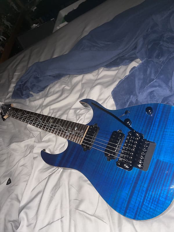 Ibanez J custom RG seventh String 2021 Royal blue sapphire | Reverb