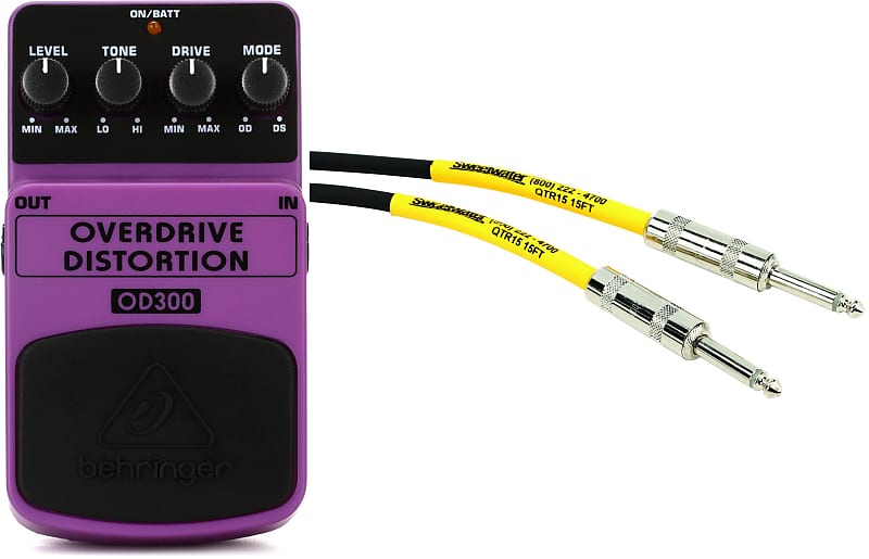 Behringer OD300 Overdrive / Distortion Pedal Bundle with Pro | Reverb