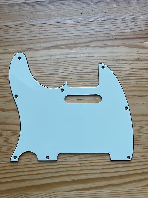Unbranded Left Handed Telecaster Pickguard Mint Green | Reverb