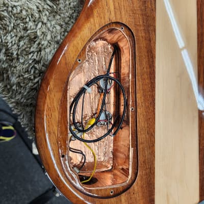 Carvin LB20 fretless bass 1993 - Koa Neck Thru Body with Case | Reverb