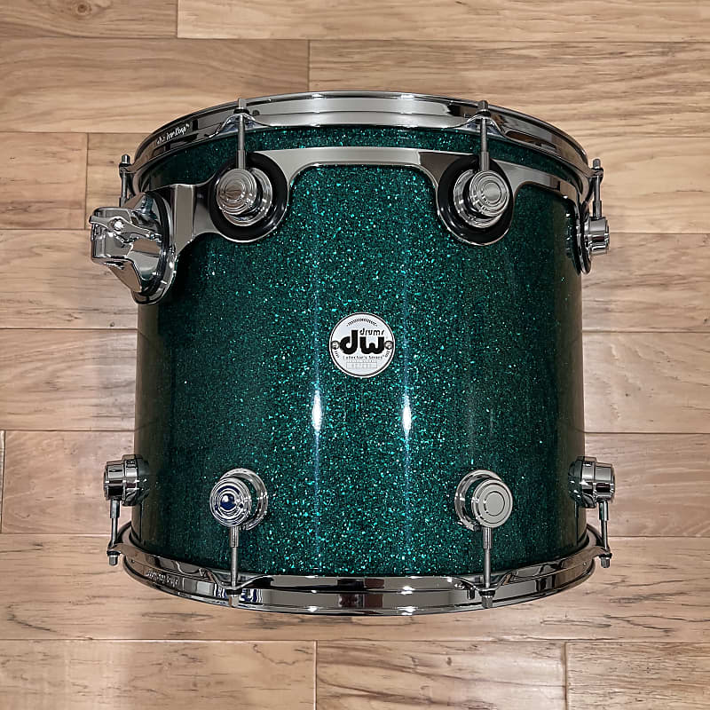 DW Collector's Series 13" x 16" Pure Maple Tom in Green Glass | Reverb