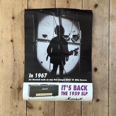 Marshall #1959 SLP Reissue promotional poster - Jimi Hendrix | Reverb