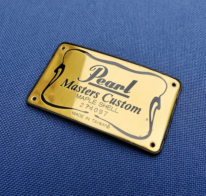 Pearl Masters Custom MMX Badge Factory Original Excellent | Reverb