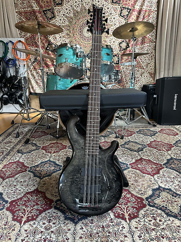 Dean Rhapsody 12-string electric bass - Transparent Black | Reverb