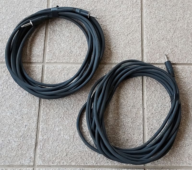 Peavey Set of 2 Professional Speaker Cables 2C 14 AWG 1/4 | Reverb