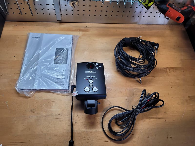 Roland TD-1 V-Drum Module w/Mount, Wiring Harness, Manual, | Reverb