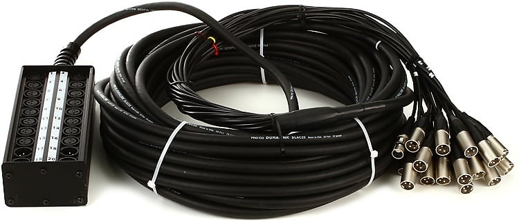 Pro Co SMA1604FBX-100 SMA Series 16x4 Stage Snake with XLR | Reverb
