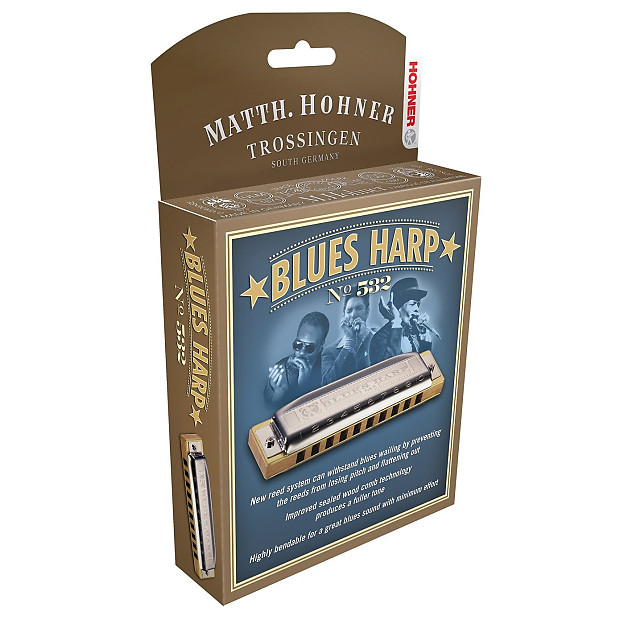 Hohner Blues Harp - Diatonic Harmonica - 10 Hole - Key of E - | Reverb