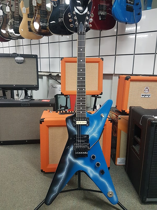 Dean Dimebag Dean from Hell CFH Lightning Bolt Graphic w/ | Reverb