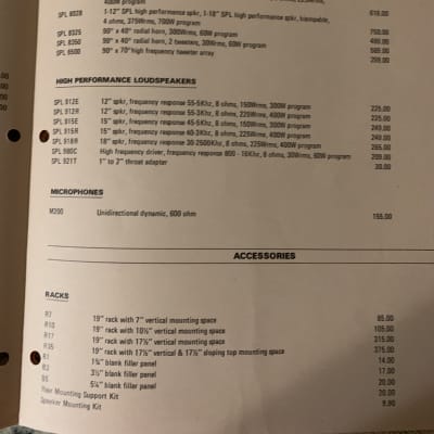 Sunn Catalog & Price List 1982 Colosseum Beta & More | Reverb