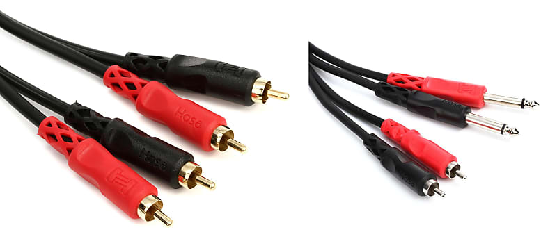 Hosa CRA-202AU Stereo Interconnect Dual RCA Cable - 6.6 foot | Reverb