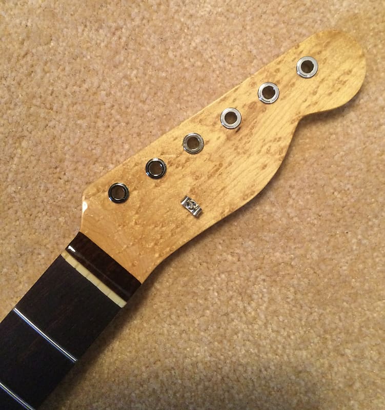 Warmoth Fender Lic. Telecaster Neck Warmoth Custom Birdseye | Reverb