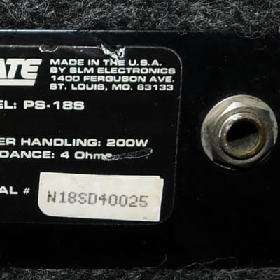 Crate PS-18S 18" subwoofer | Reverb