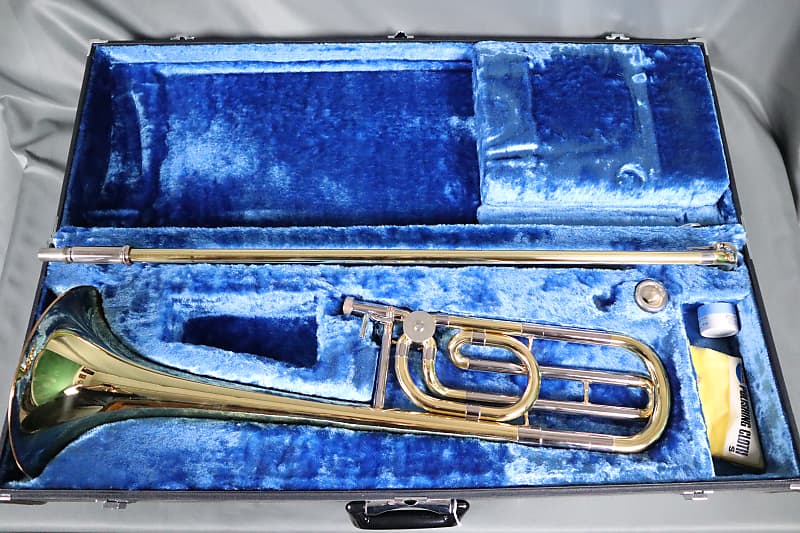 Yamaha, YSL-648 Trombone, Gold Brass, Silver Accents | Reverb
