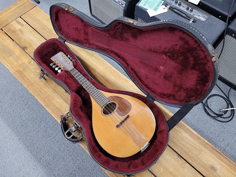 Martin A style Mandolin with pickup and case 1949 - Natural | Reverb