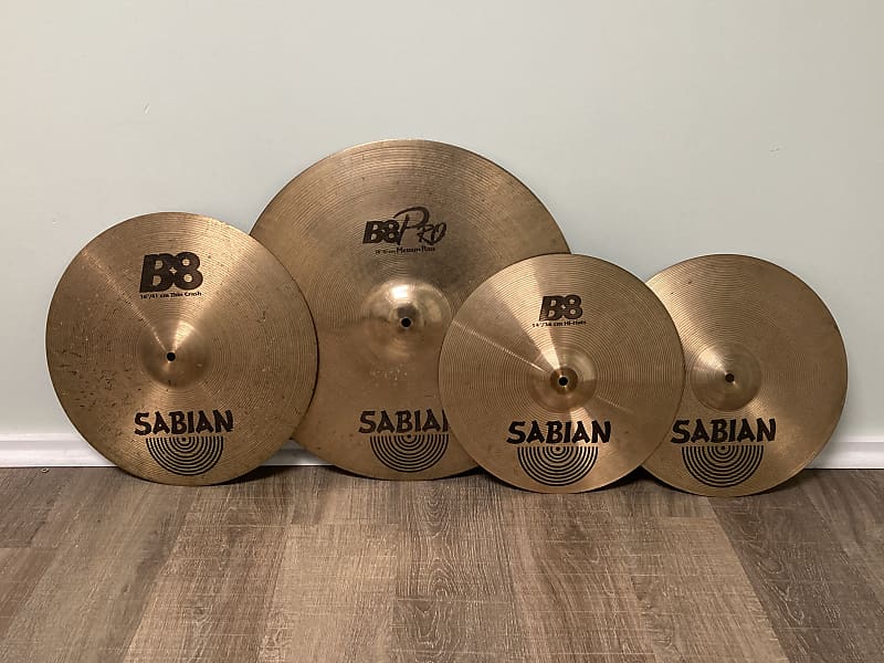Sabian B8 Cymbal Set Pack - 14" Hi-Hat 16" Thin Crash 20" | Reverb