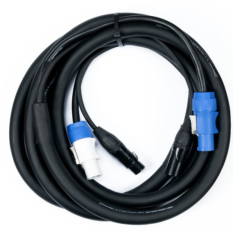 Accu-Cable AC3PPCON12 12 Foot 3-Pin Male-Female DMX+Locking | Reverb