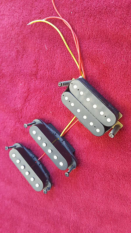 HSS Strat Pickups Black | Reverb