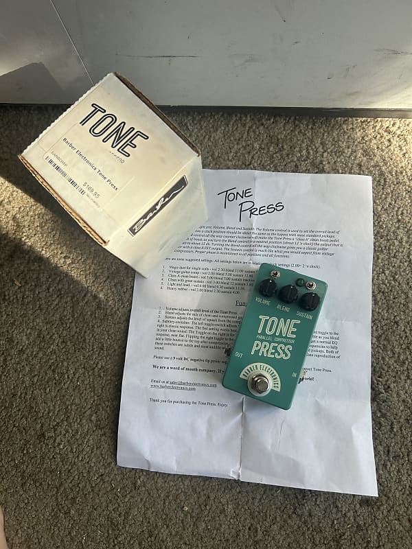 Barber Tone Press Parallel Compressor late 2010's - Teal | Reverb
