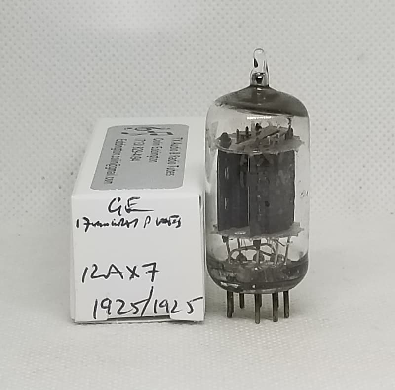 GE 12AX7 Long Gray Plate Perfectly Balanced Single NOS | Reverb UK