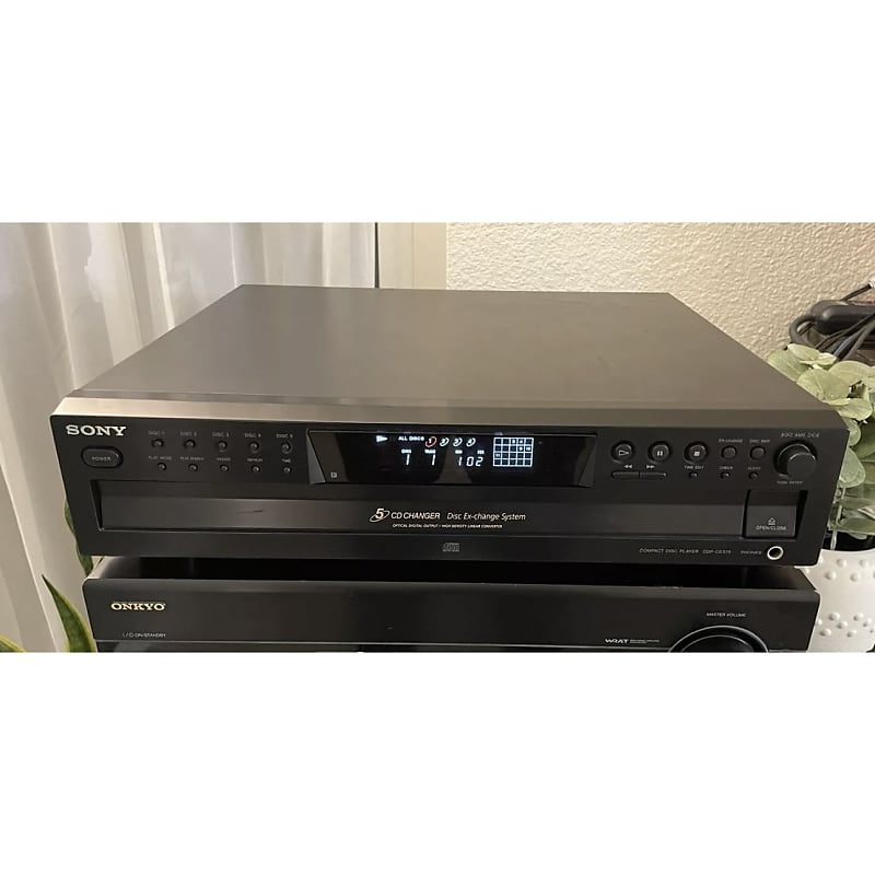 Sony CDP-CE375 5 Disc Carousel CD Changer Player. Cleaned & | Reverb