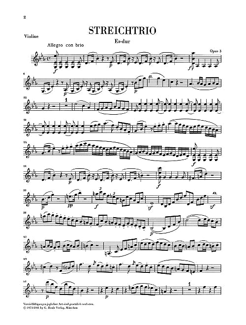 Ludwig Van Beethoven String Trios Op 3 8 And 9 And String Duo | Reverb