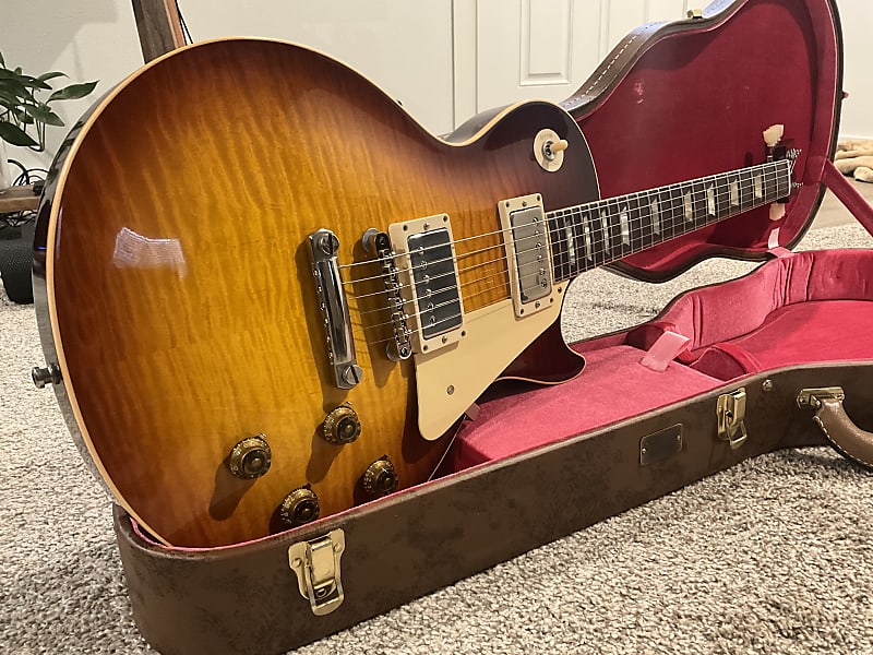 Gibson R9 1959 Reissue Les Paul 2021 - Iced Tea VOS | Reverb