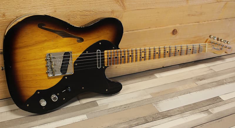 Fender Custom Shop LTD Nocaster Thinline Relic - Aged 2-Color | Reverb