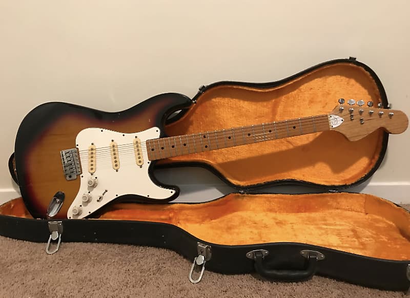 Kay K32 Stratocaster copy 1970s Sunburst | Reverb