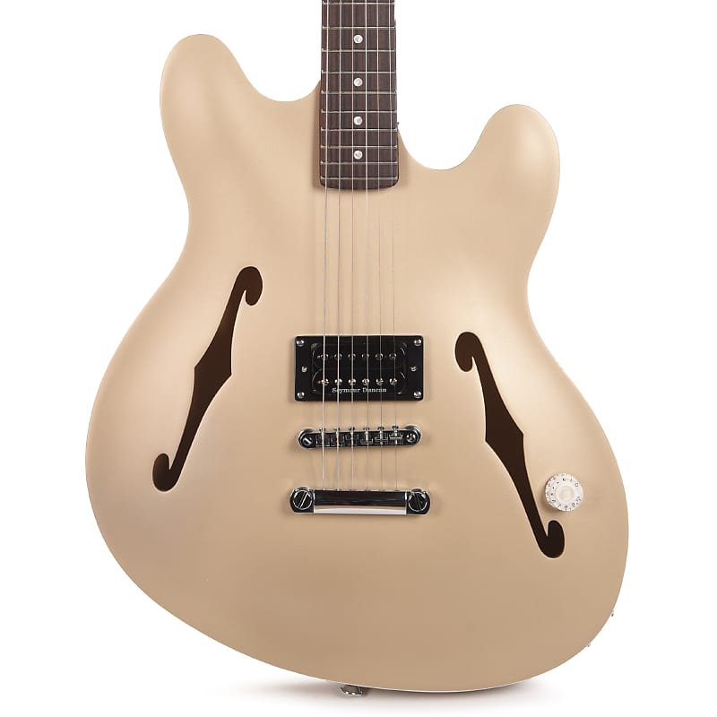 Fender Artist Tom DeLonge Starcaster Satin Shoreline Gold | Reverb