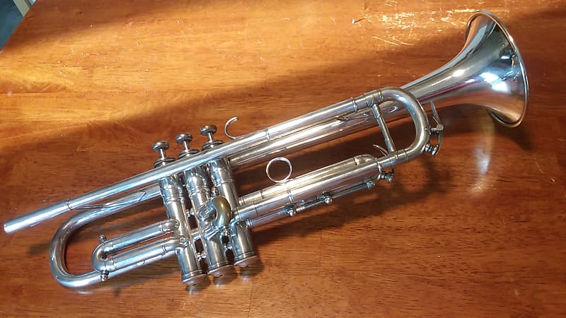 Vintage French Besson Brevete 1950 - Silver | Reverb