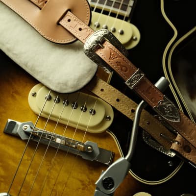 Codina Leather "Hot Iron" Leather Guitar Strap | Reverb