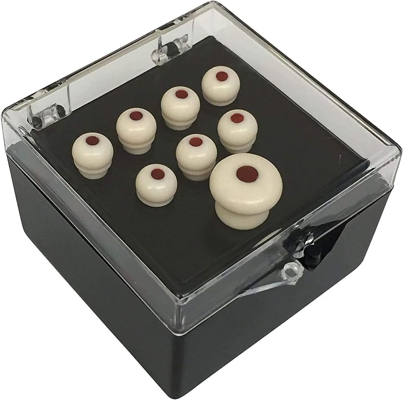 Martin Bridge and End Pin Set - White with Tortoise Inlay | Reverb